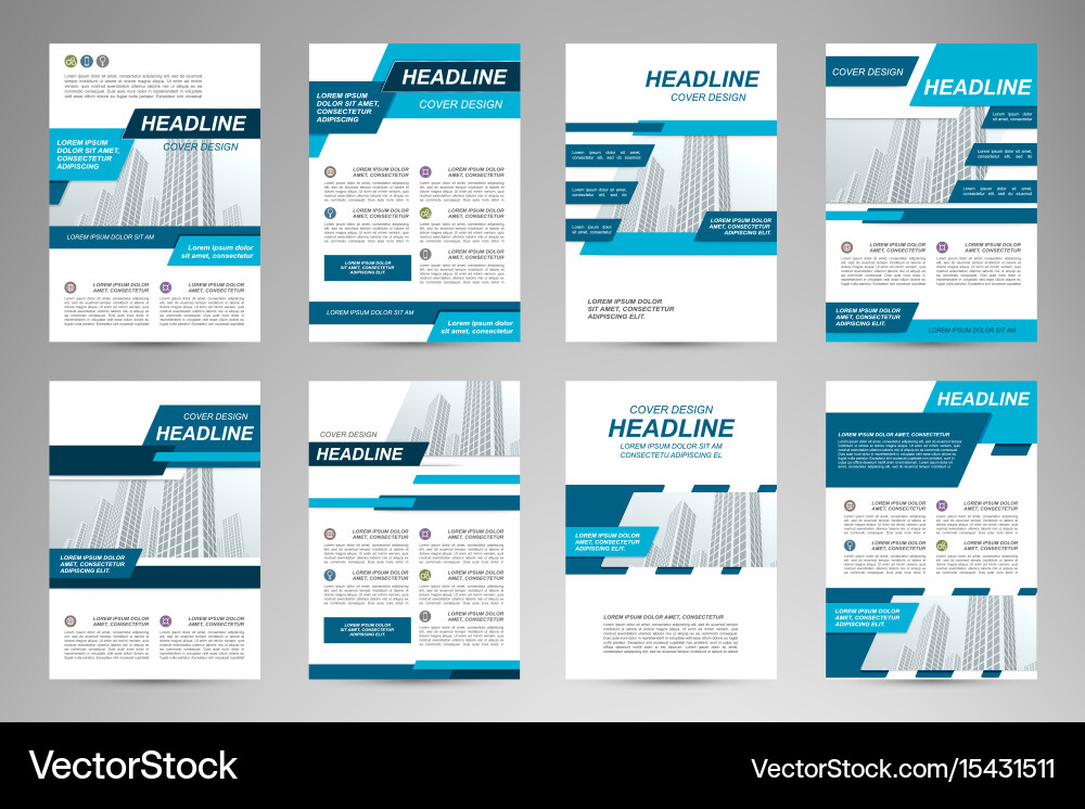 Flyer template design Royalty Free Vector Image
