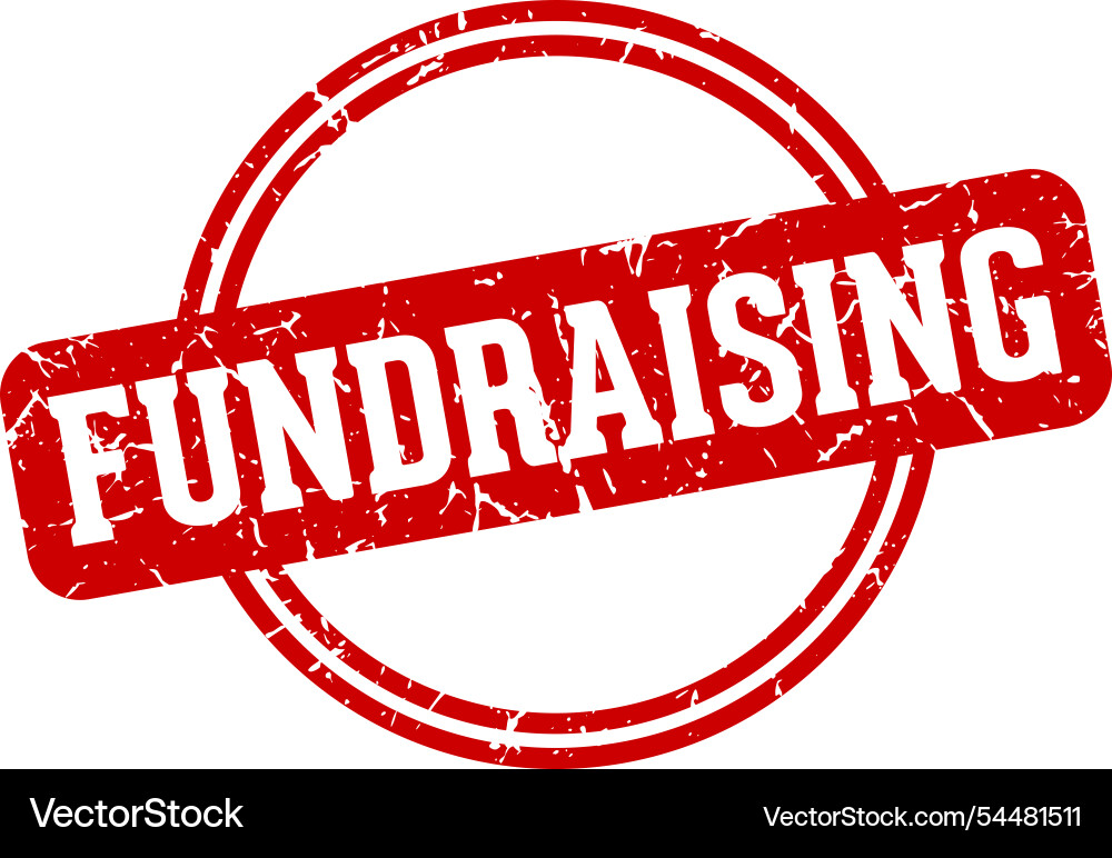 Fundraising stamp Royalty Free Vector Image - VectorStock