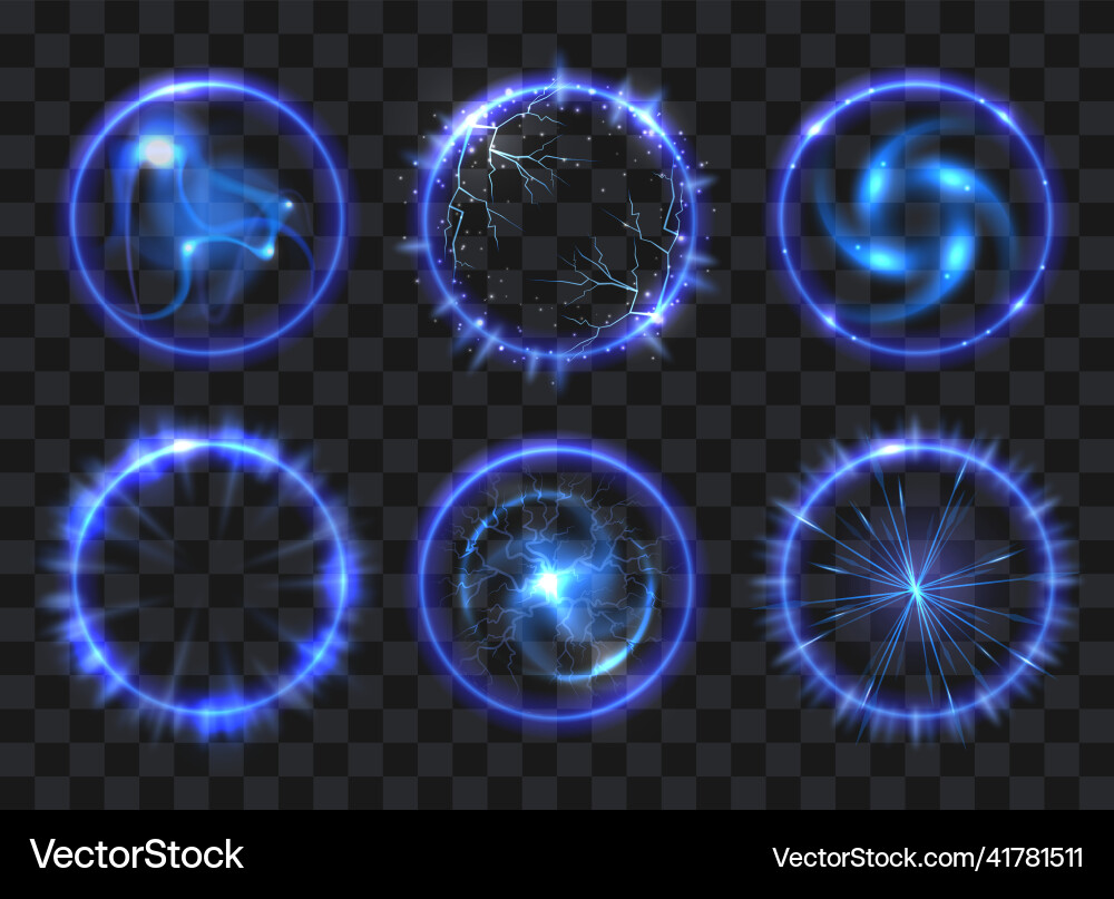 Plasma Energy Portal Royalty Free Vector Image
