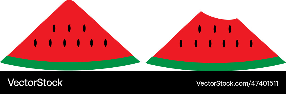 Watermelon icon isolated on white background Vector Image