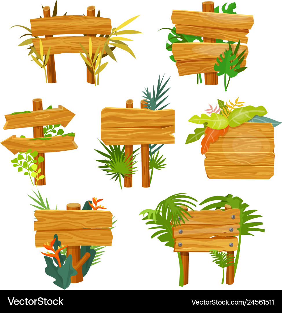 Blank Sign with Tropical Forest Background Vector Images (over 360)