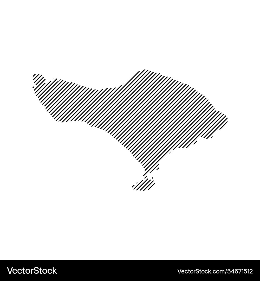 Bali island map icon Royalty Free Vector Image