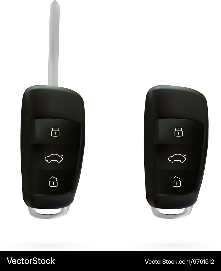 Car key isolated on white background Royalty Free Vector