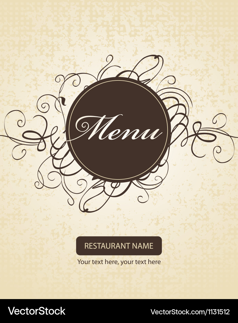 Elegant Menu Banner Royalty Free Vector Image - VectorStock