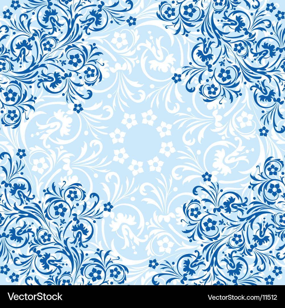 Floral Scroll Pattern Royalty Free Vector Image
