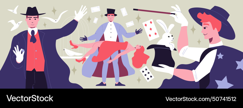 Magic show Royalty Free Vector Image - VectorStock