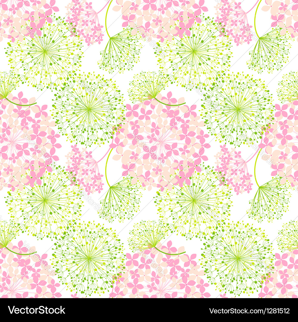 Springtime colorful flower seamless pattern Vector Image