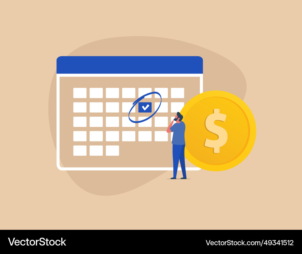 Subscription payment renewal fee program Vector Image