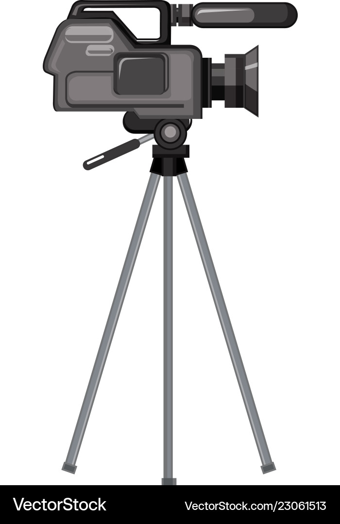 A professional video camera Royalty Free Vector Image