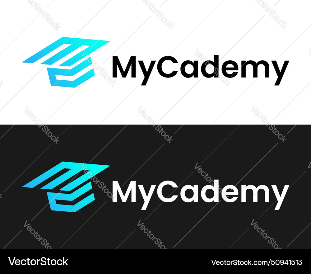 Academy logo Royalty Free Vector Image - VectorStock