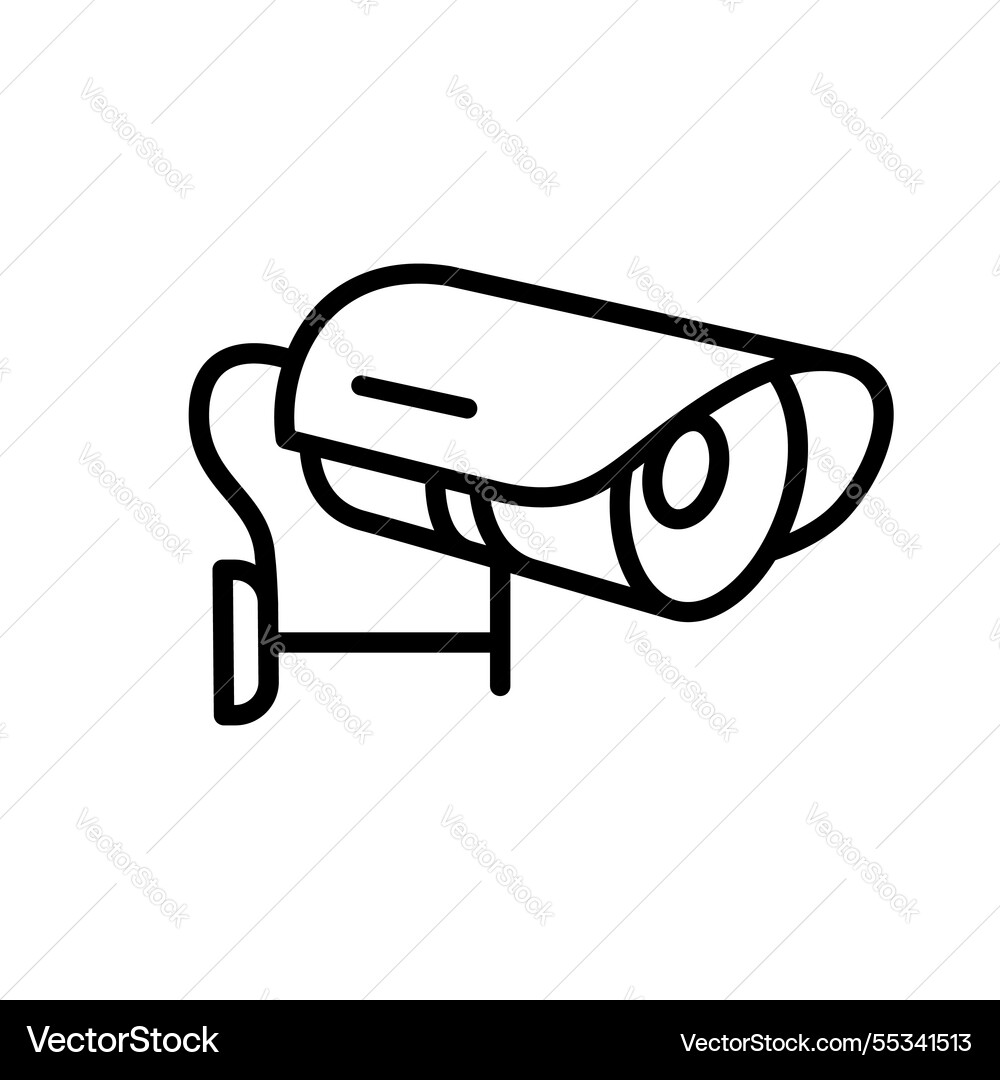 Cctv icon video surveillance made linear style Vector Image
