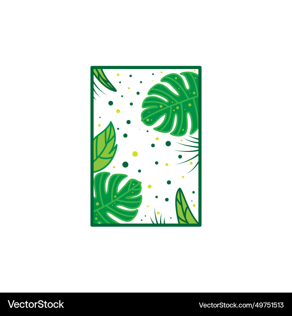 Gardening frame logo design image Royalty Free Vector Image