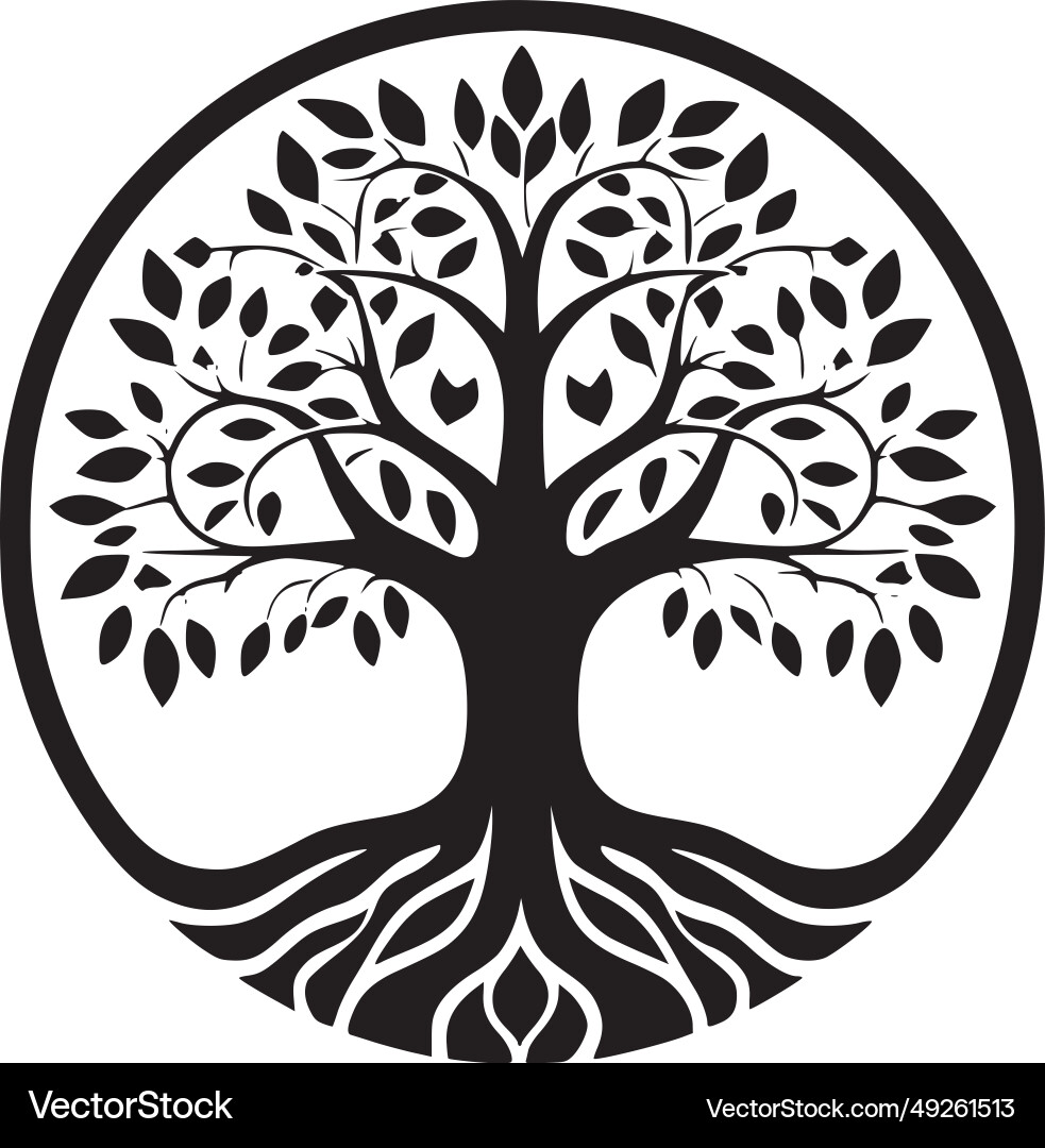 Tree of life - high quality logo ideal Royalty Free Vector