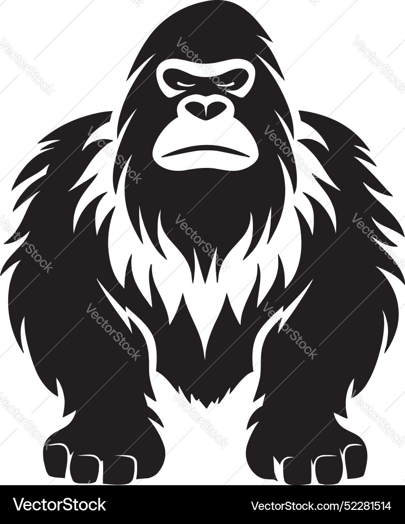 Ethereal encounter charming sasquatch symbol Vector Image