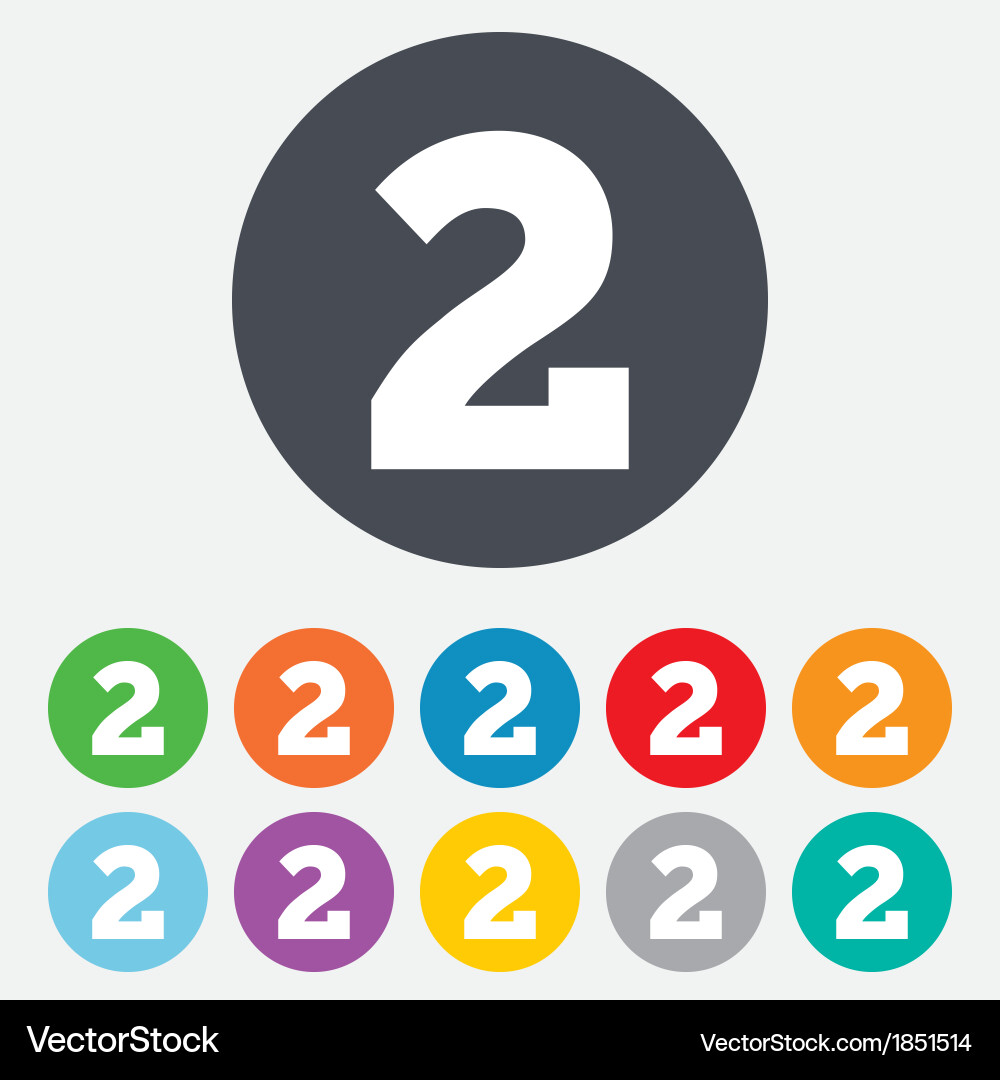 Second place award sign winner symbol Royalty Free Vector