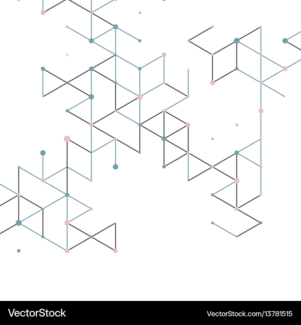 Modern technology with square mesh Royalty Free Vector Image