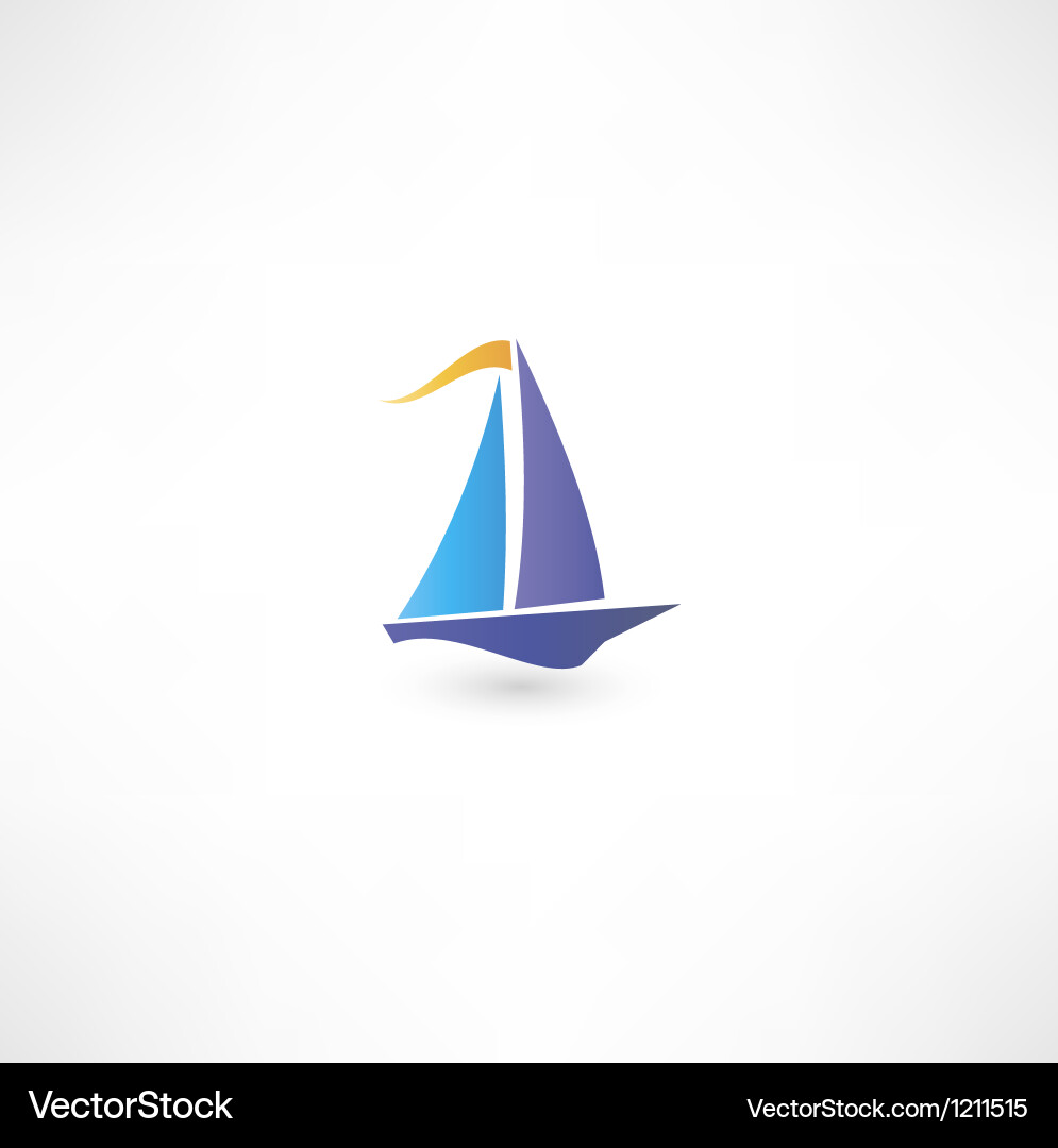 Sailing boat Royalty Free Vector Image - VectorStock