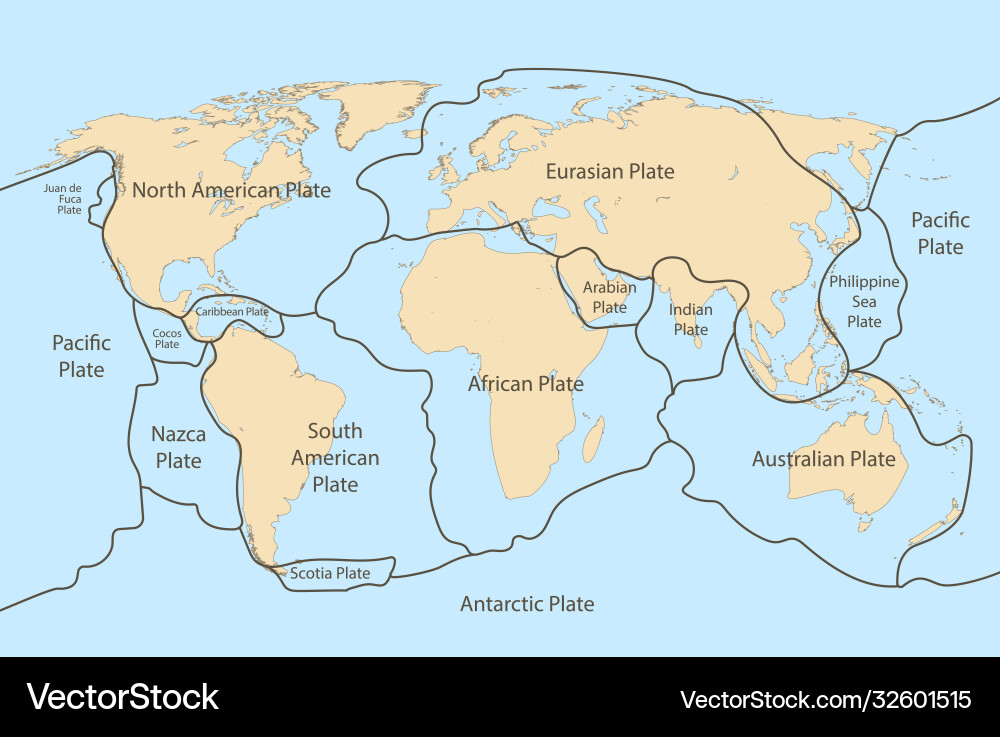 tectonic plates world