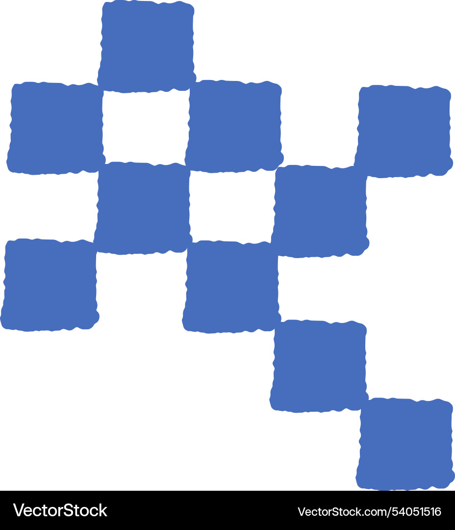 Abstract geometric checkerboard pattern Royalty Free Vector