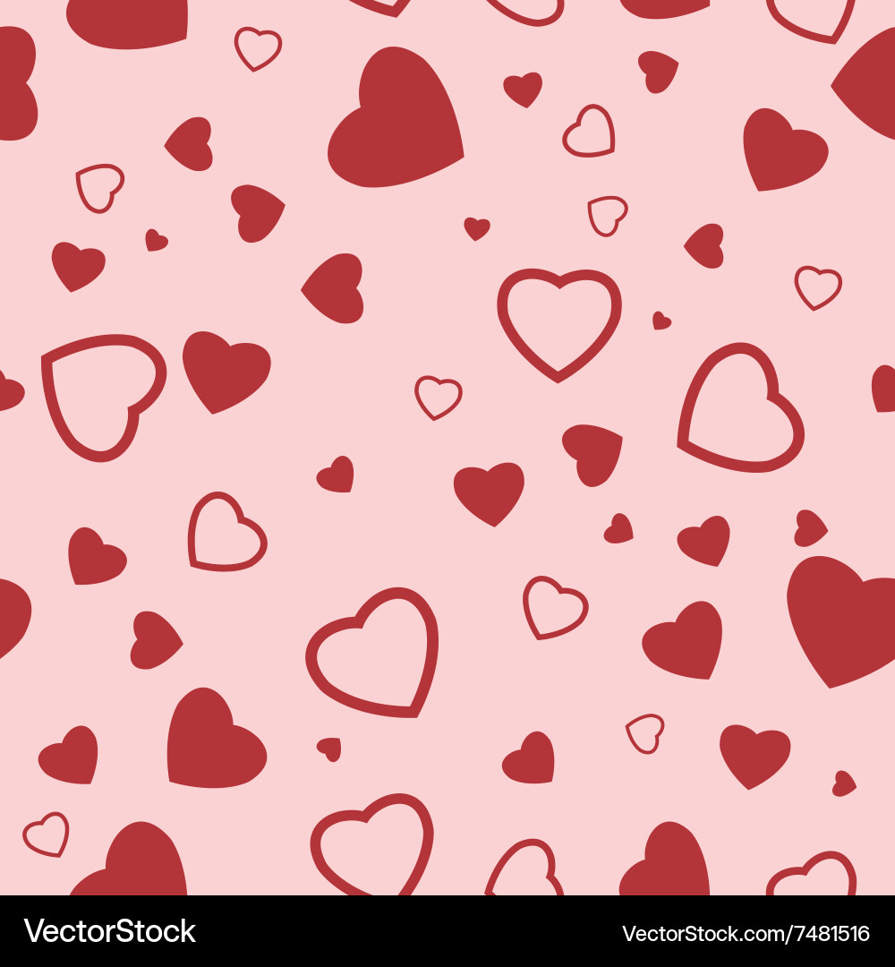 Heart Seamless Texture Royalty Free Vector Image