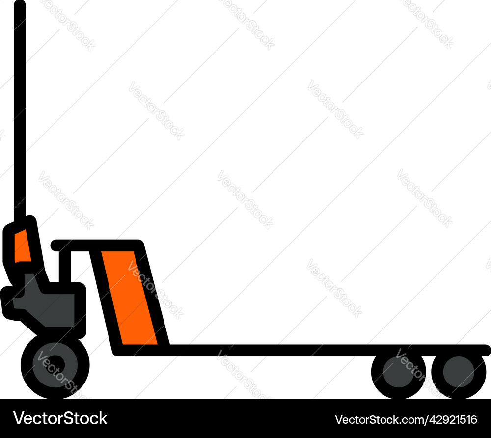 Hydraulic trolley jack icon Royalty Free Vector Image