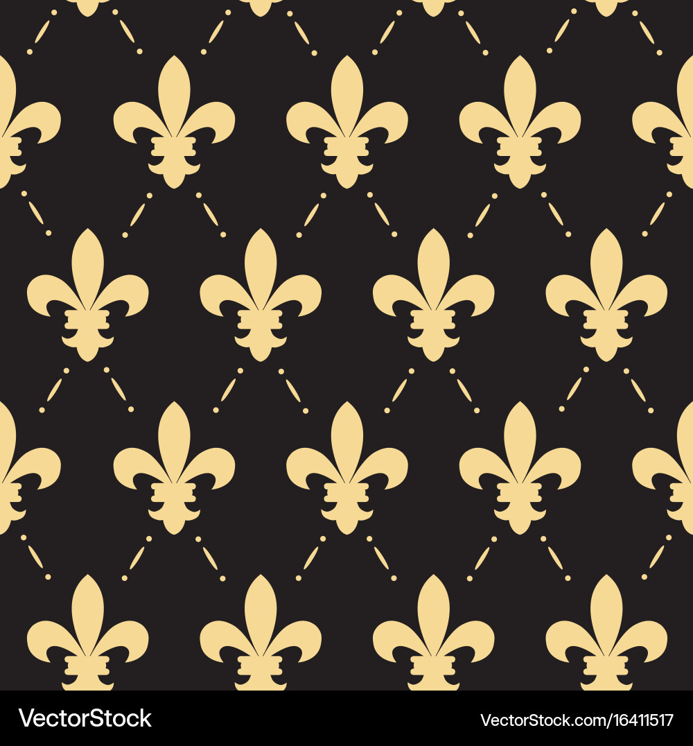 Elegant Fleur-de-Lis Pattern Royalty Free Vector Image