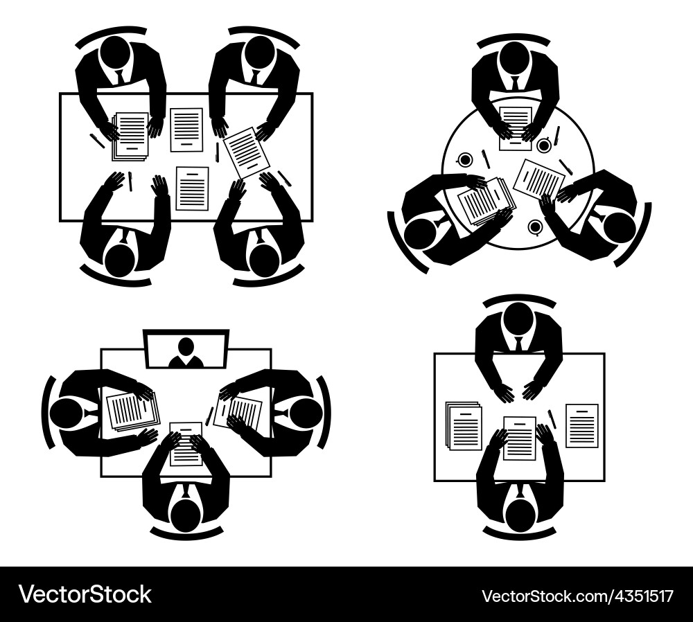Job interview business negotiations online Vector Image