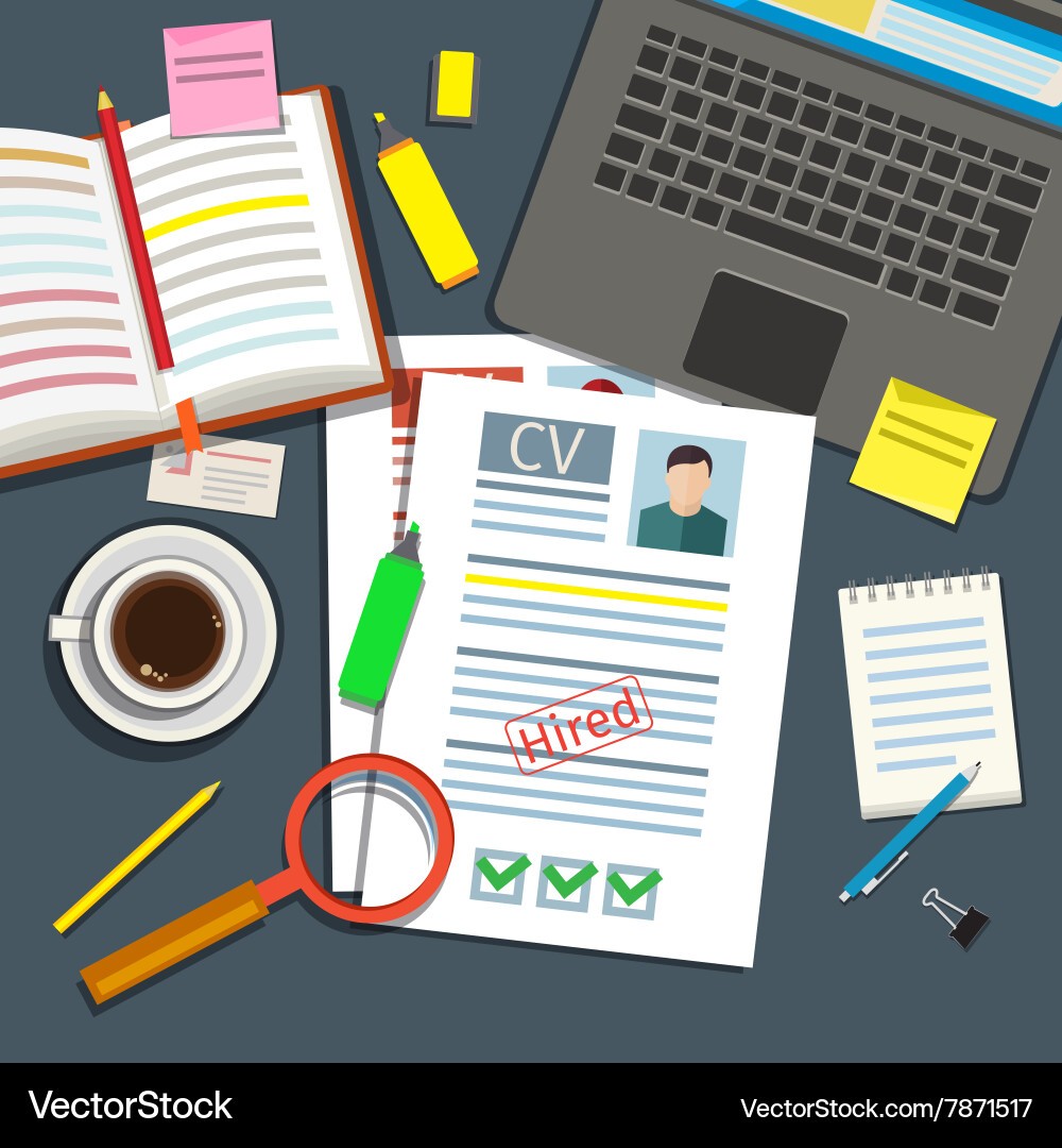 Job interview concept Royalty Free Vector Image