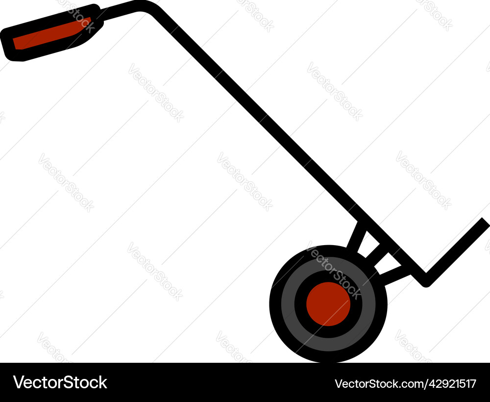 Warehouse trolley icon Royalty Free Vector Image