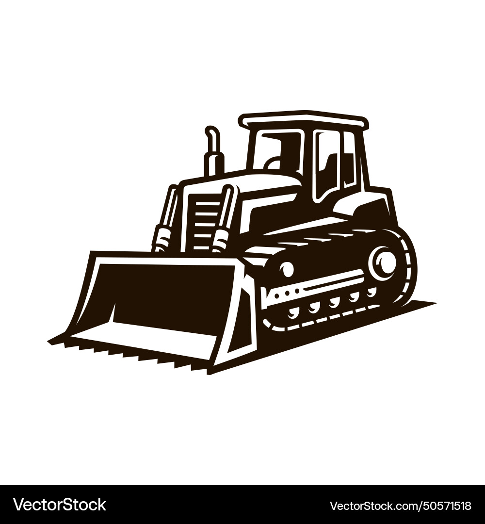 Dozer tractor Royalty Free Vector Image - VectorStock
