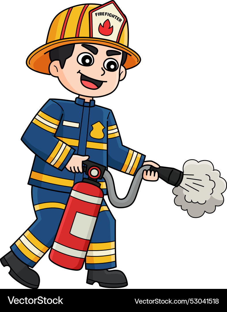 Firefighter Kids Clipart