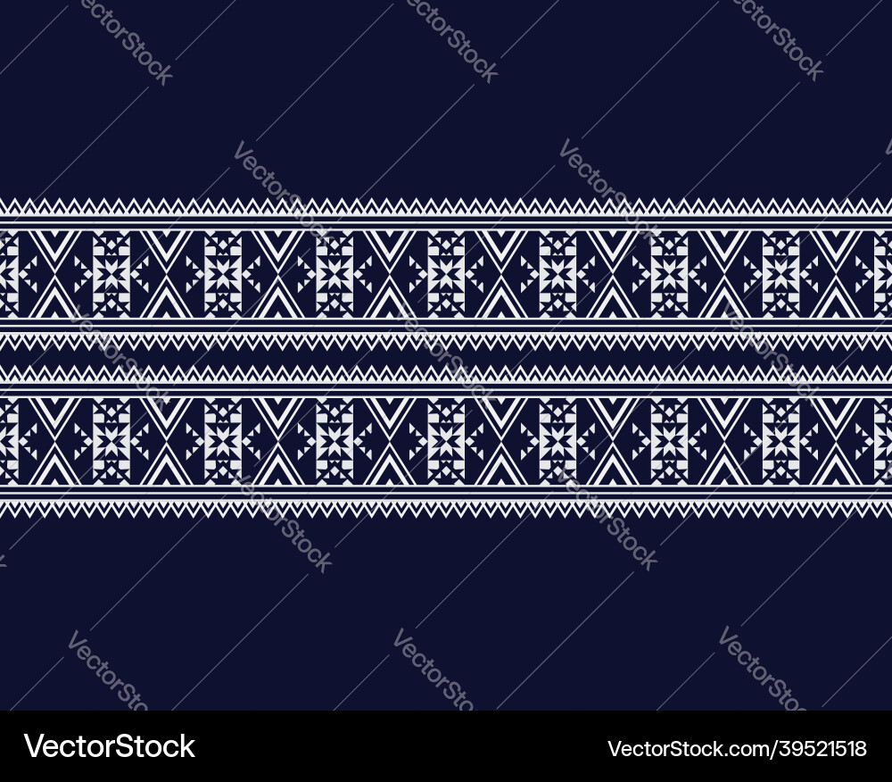 Geometric ethnic texture embroidery design with da