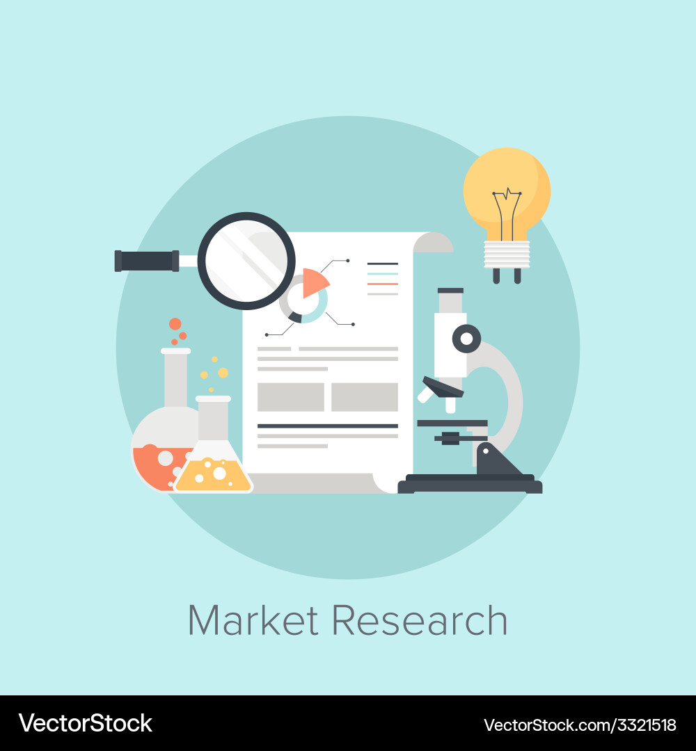 Market research Royalty Free Vector Image - VectorStock