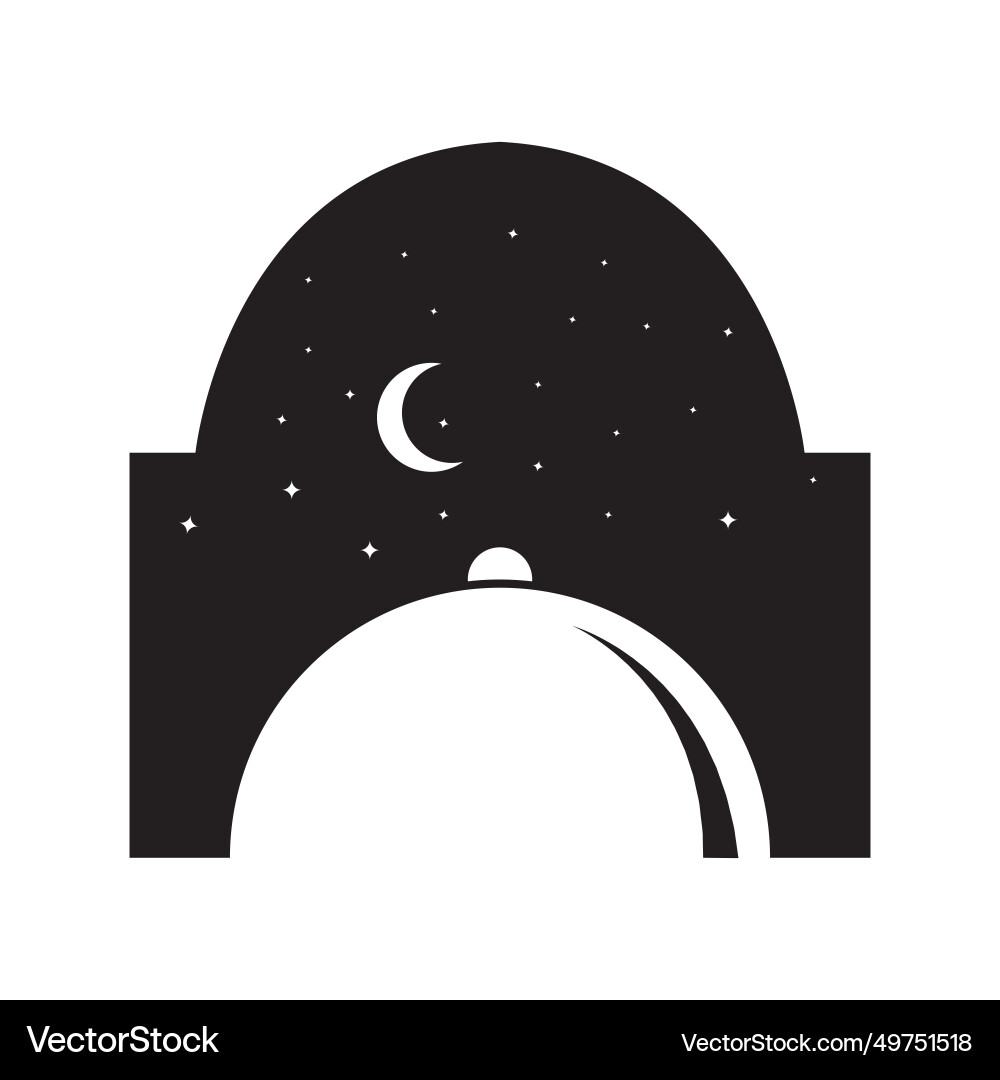 Night food logo design image Royalty Free Vector Image