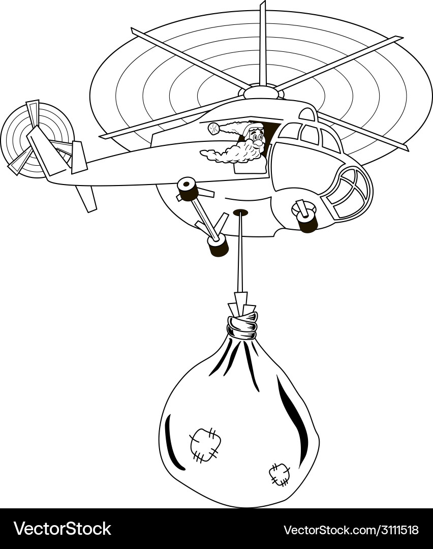 Santa claus flying Royalty Free Vector Image - VectorStock