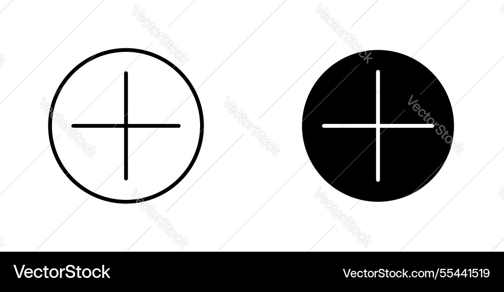 Add icon symbol collection on white background Vector Image