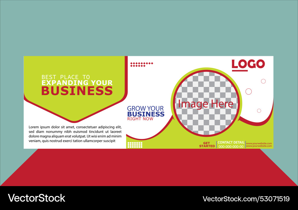 Facebook cover design Royalty Free Vector Image