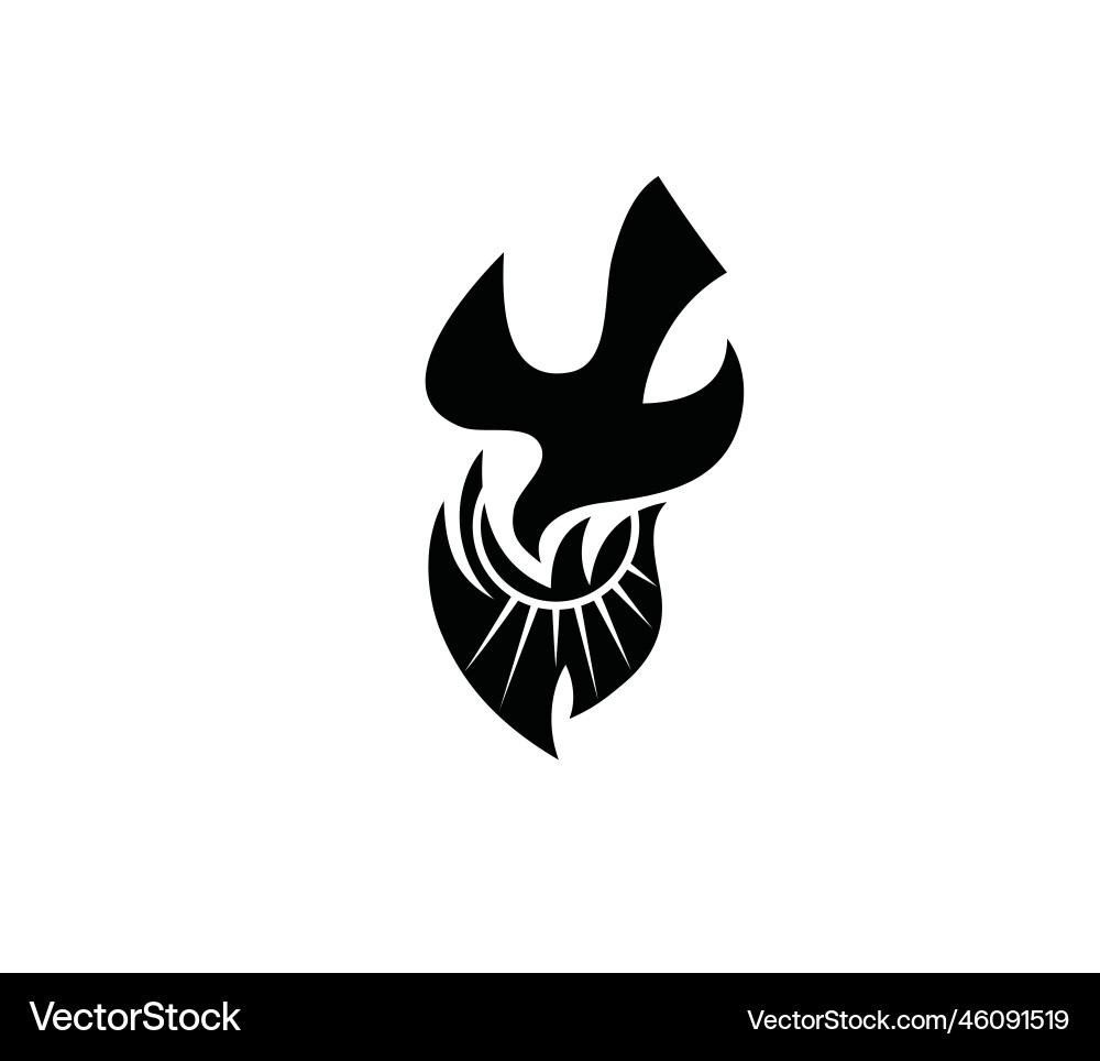 Holy spirit fire art icon Royalty Free Vector Image