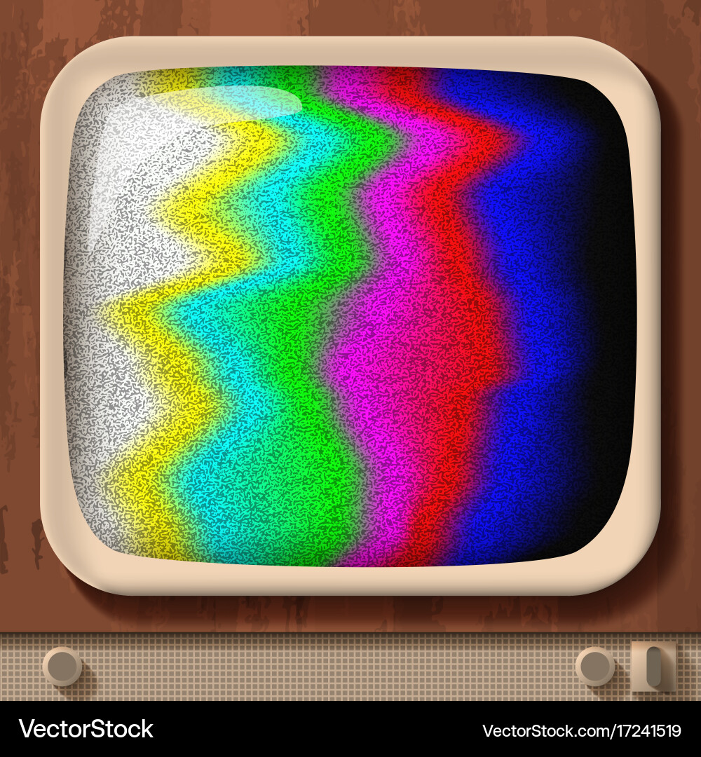 Retro tv test error Royalty Free Vector Image - VectorStock