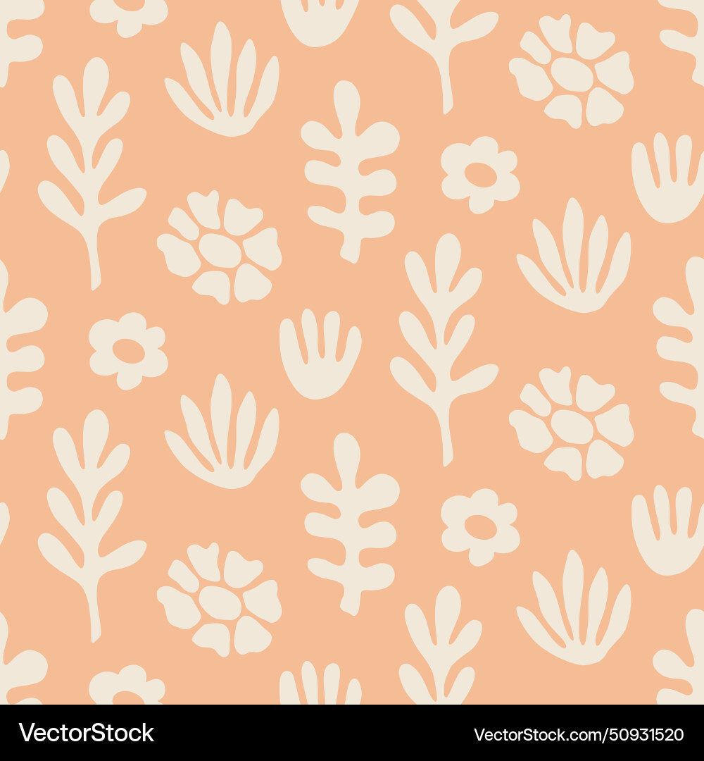 Abstract botanical floral seamless pattern Vector Image