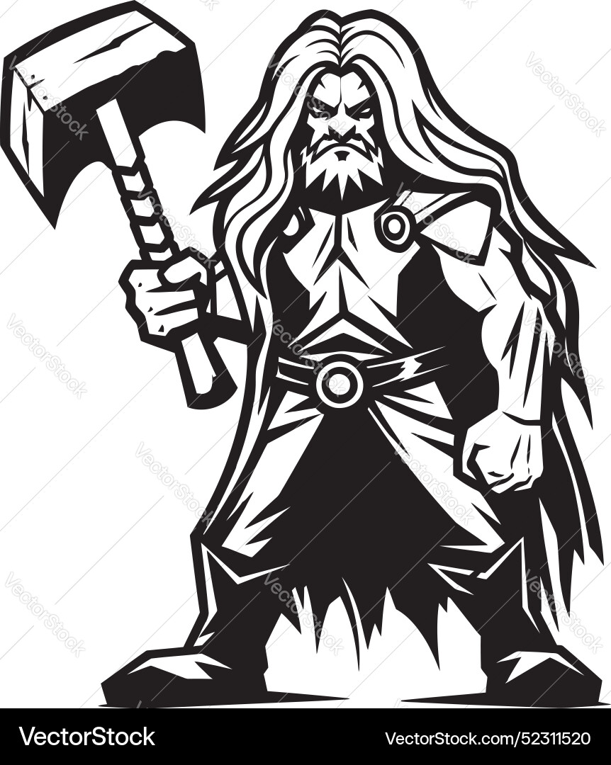 Axe affinity black hero heroic havoc emblem Vector Image