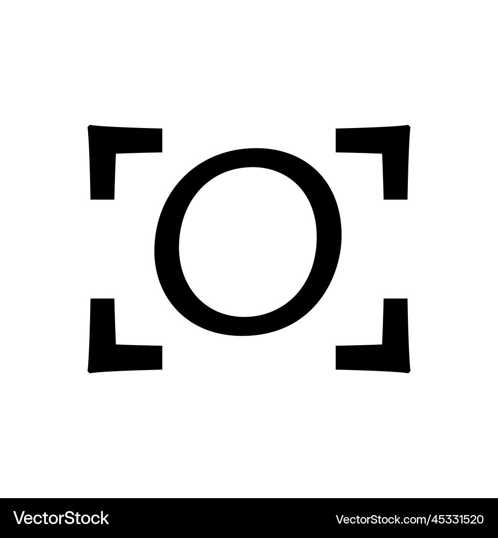 Camera capture icon logo Royalty Free Vector Image