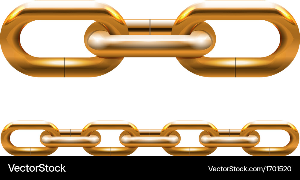 Golden Chain Jewelry Royalty Free Vector Image