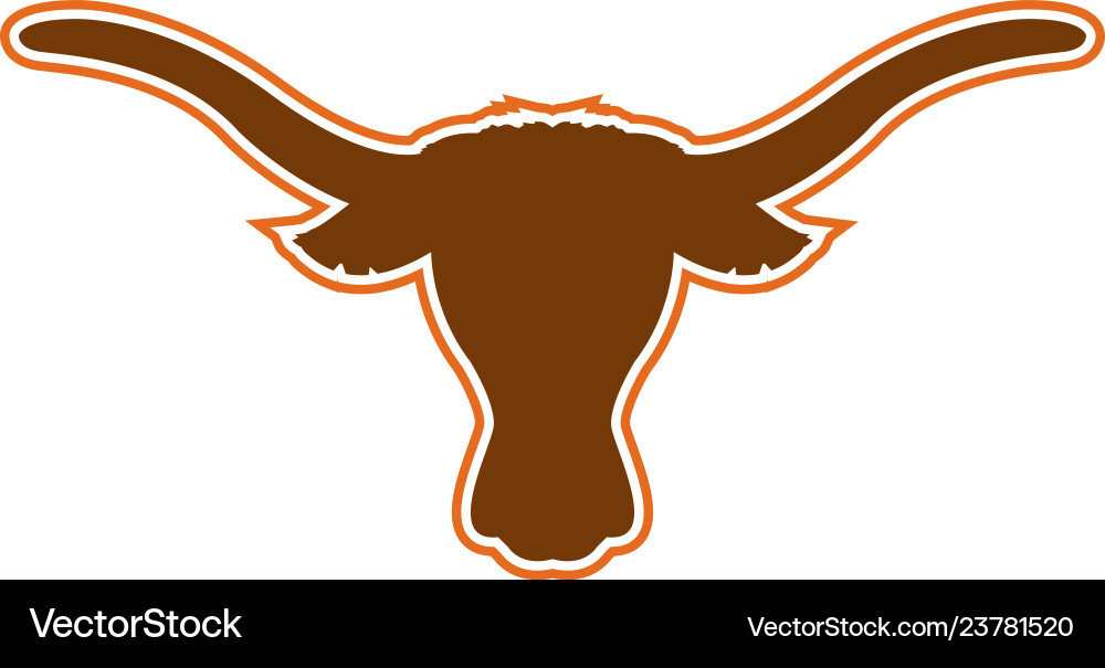 Longhorn logo mascot Royalty Free Vector Image