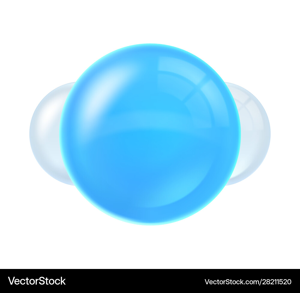 Molecule water isolated on white background Vector Image