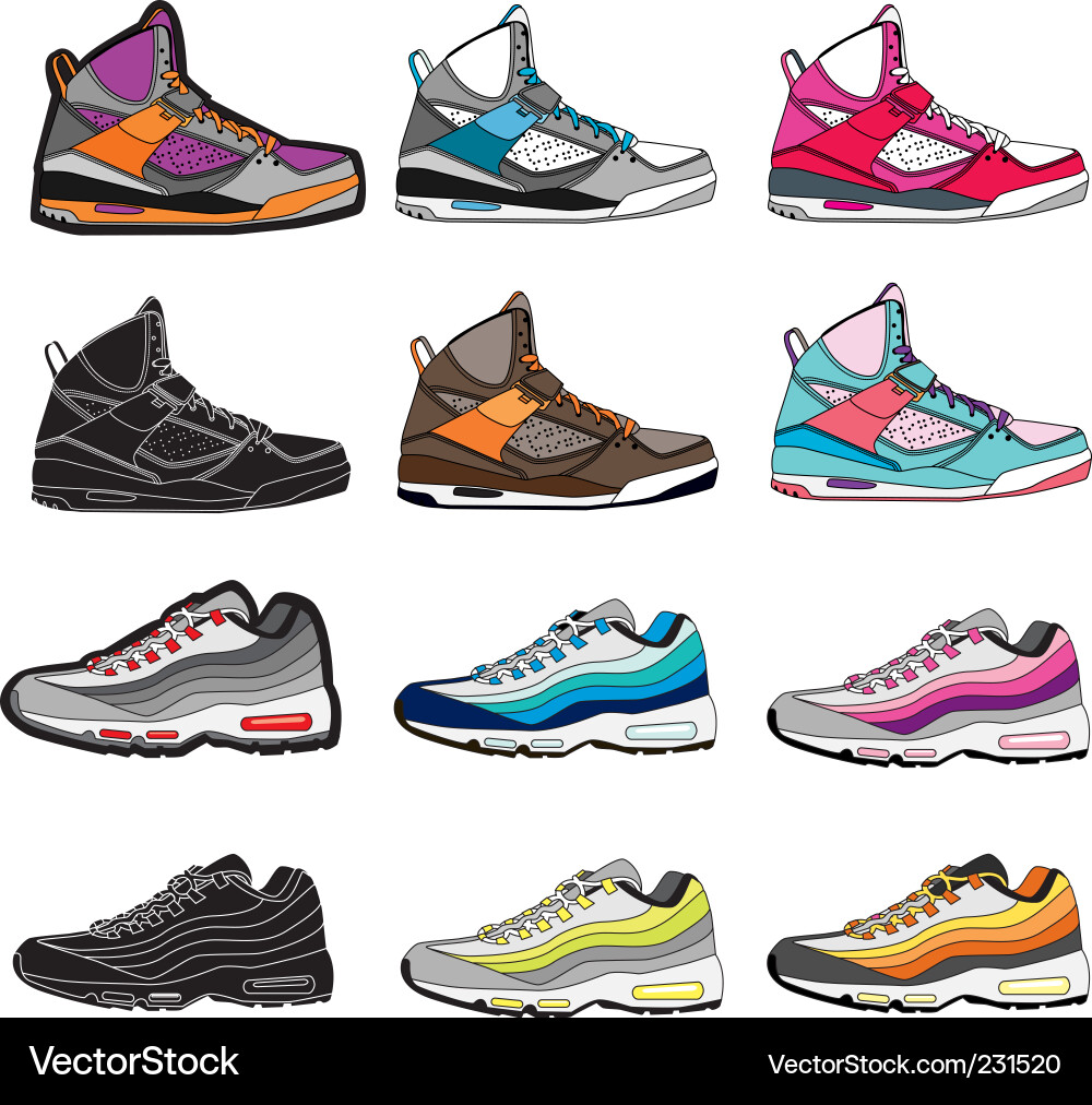 Sneakers Vector Images (over 35,000)