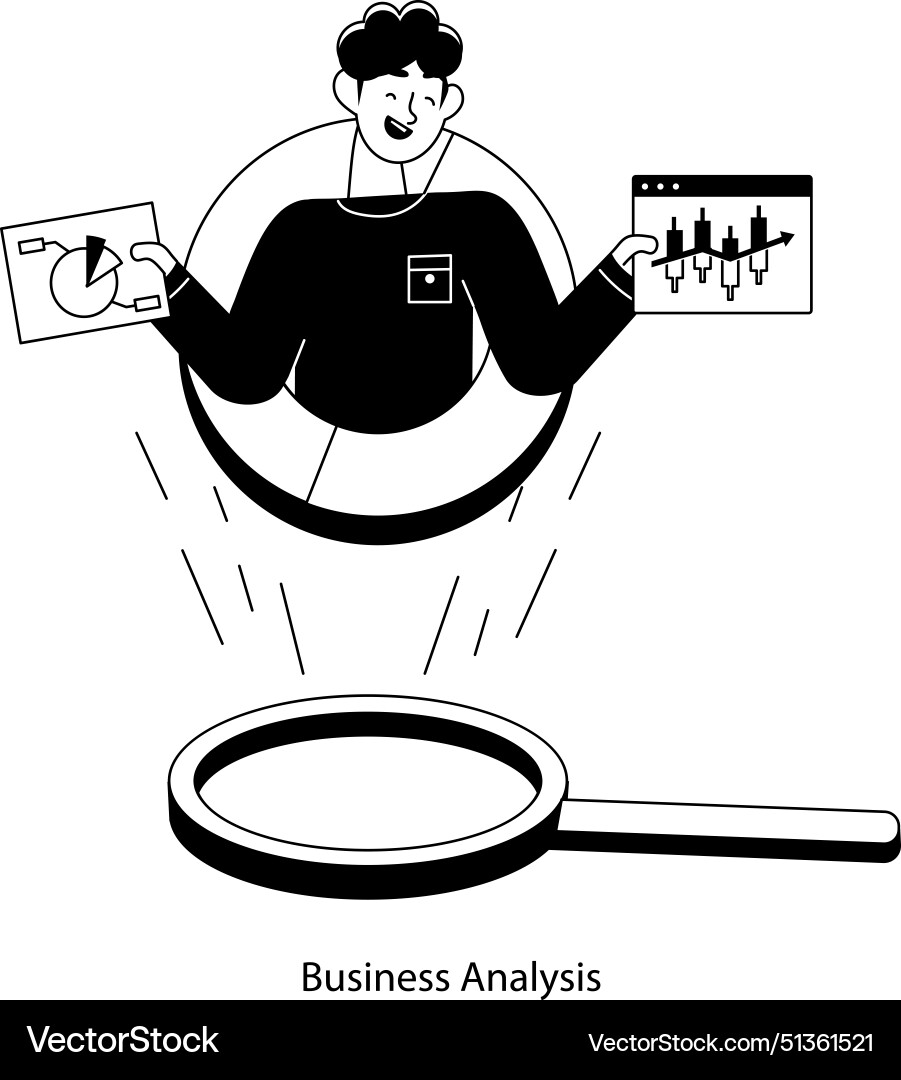 Business analysis Royalty Free Vector Image - VectorStock