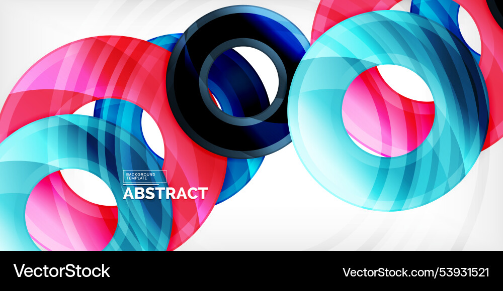 Circles round elements ring shapes premium Vector Image