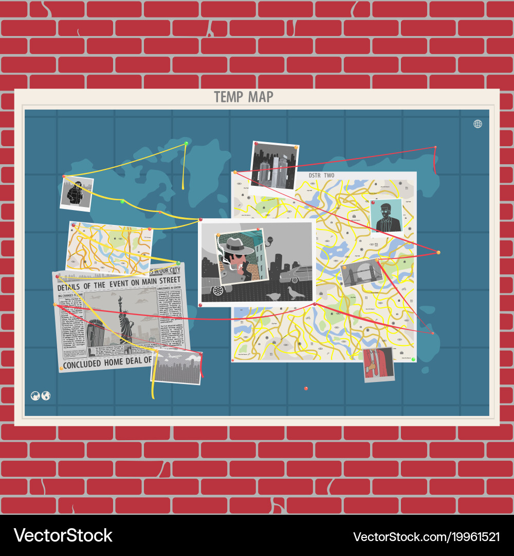 Crime Scene Map Concept – Royalty-Free Vector | VectorStock