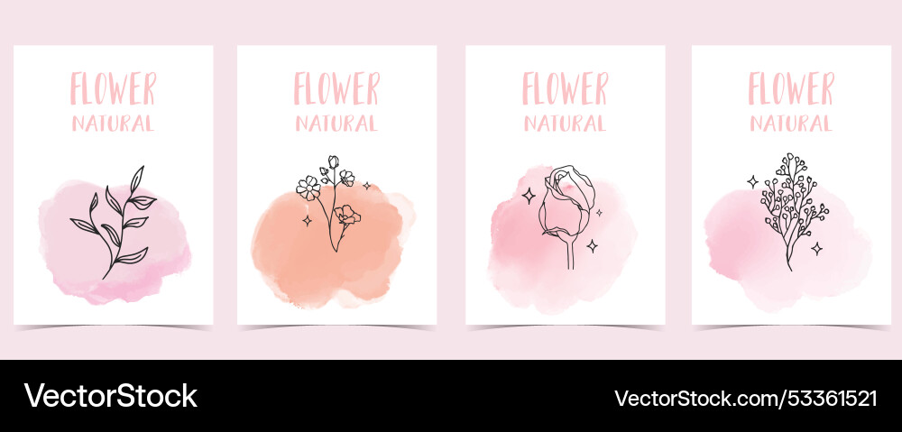 Flower background with lavenderrose for a4 page Vector Image